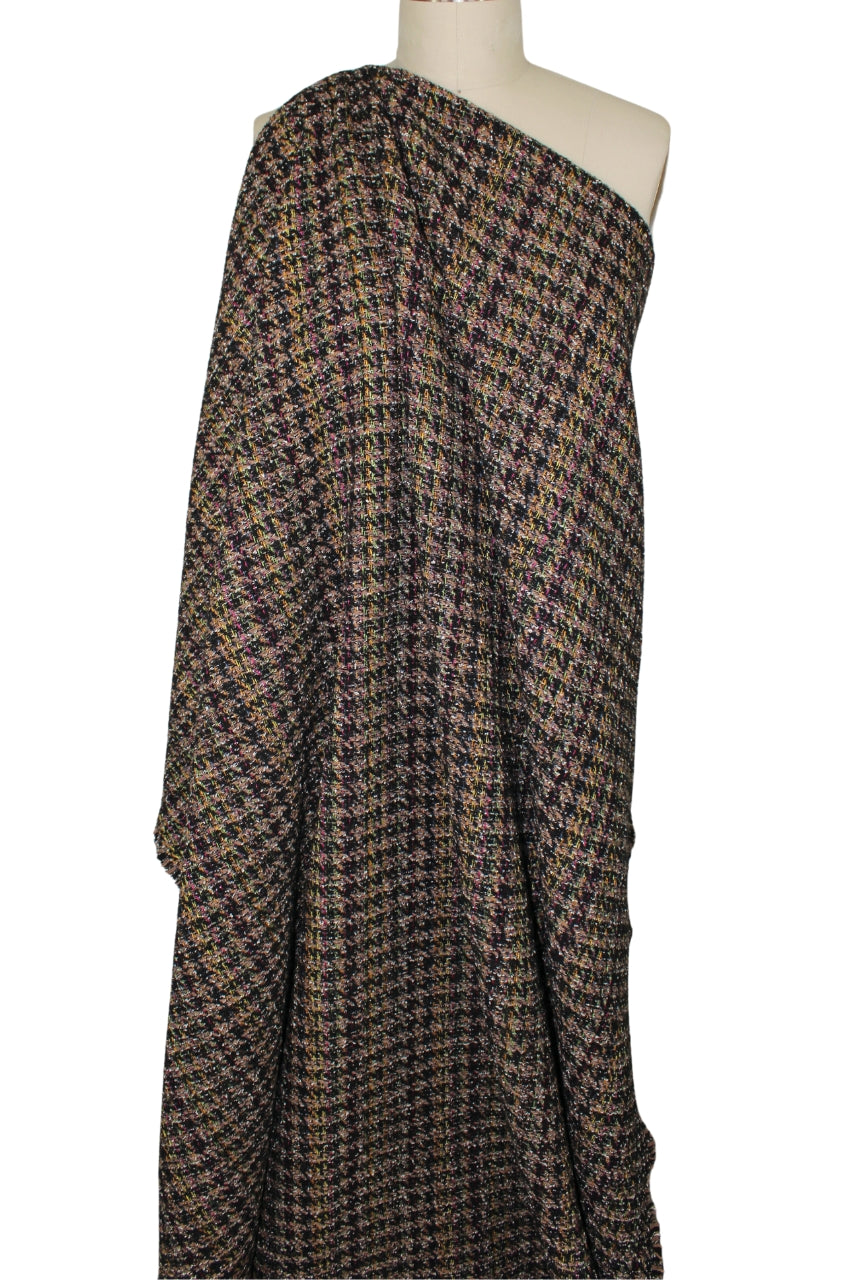 Italian Designer Bouclé - Multi/Black – Gorgeous Fabrics