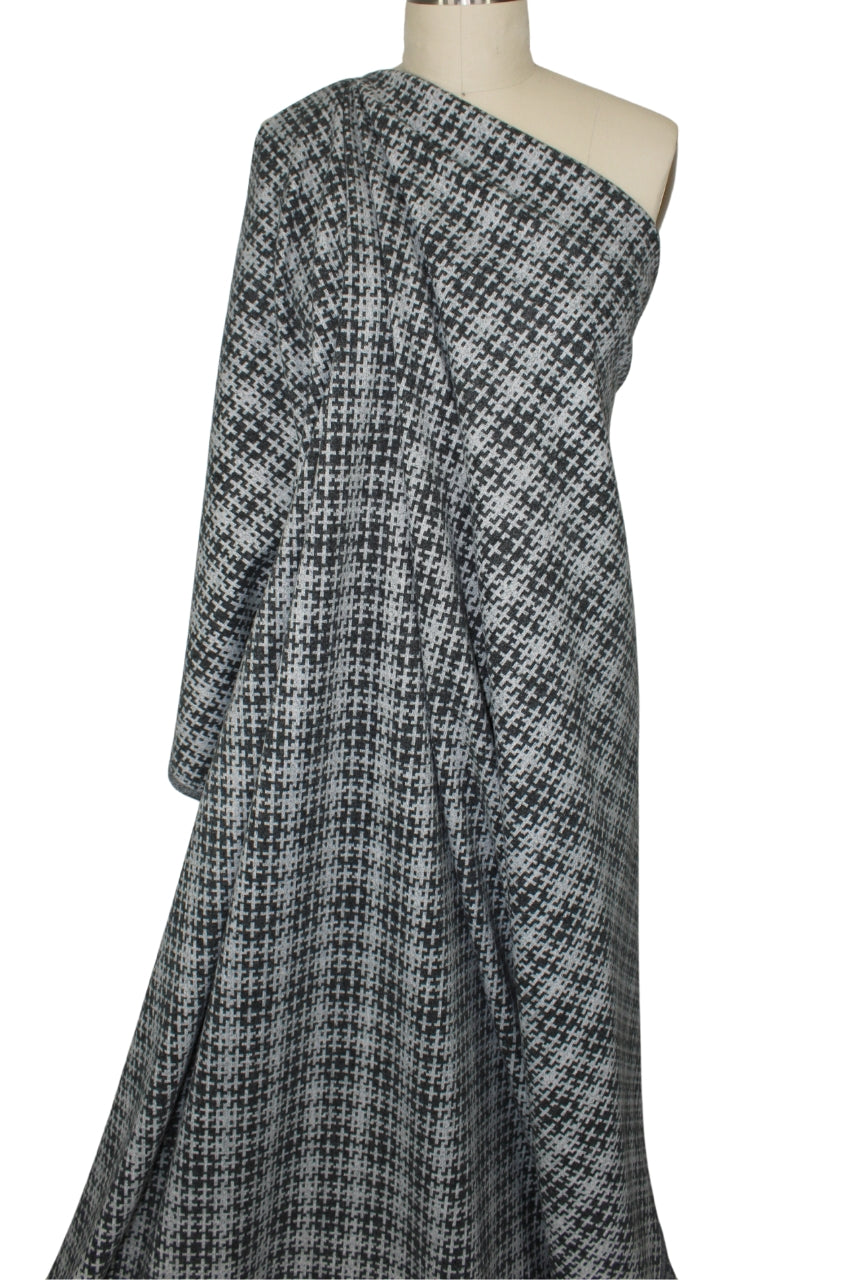 Atari-esque Wool Blend Double Knit - Grays – Gorgeous Fabrics