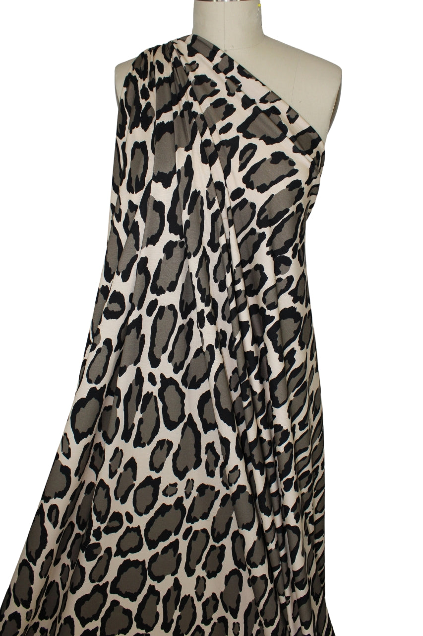 Mee-YOW! French Rayon Jersey - Ecru/Black on Ivory – Gorgeous Fabrics