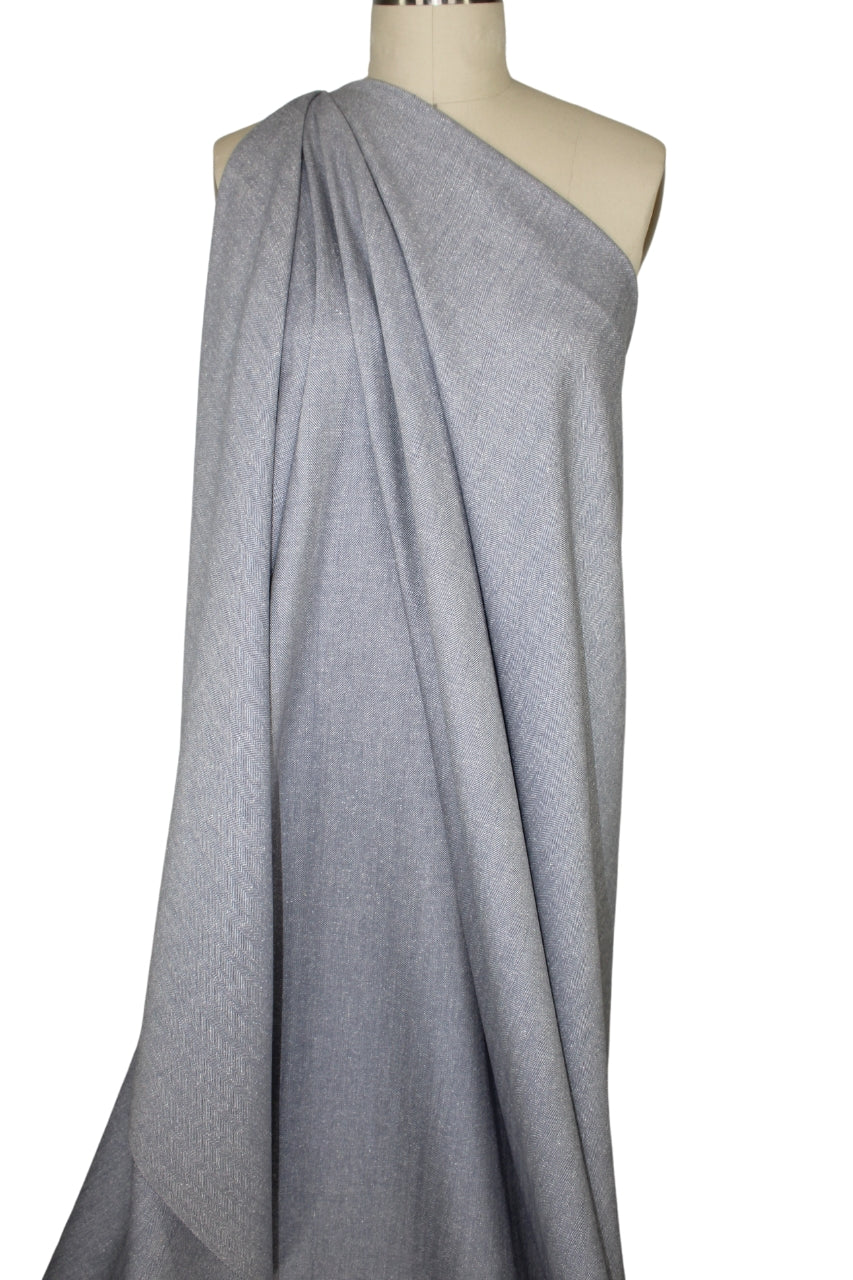 Silk Herringbone Tweed - Foggy Gray – Gorgeous Fabrics