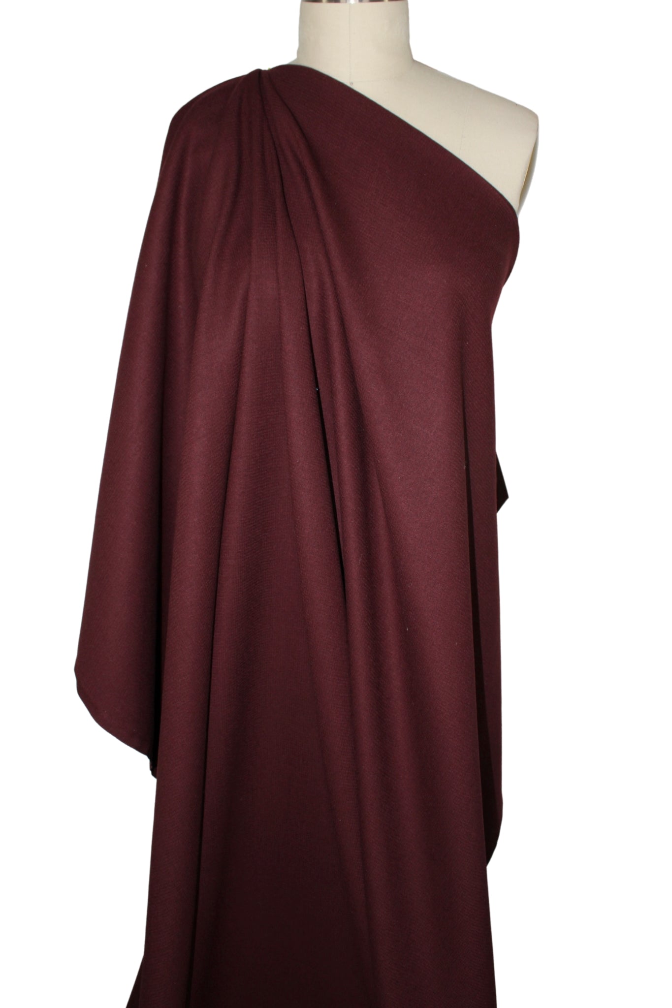 Italian Stretch Wool Double Crepe - Wine – Gorgeous Fabrics