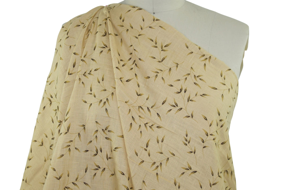 Milkweed Garden Linen - Wheat Tones – Gorgeous Fabrics