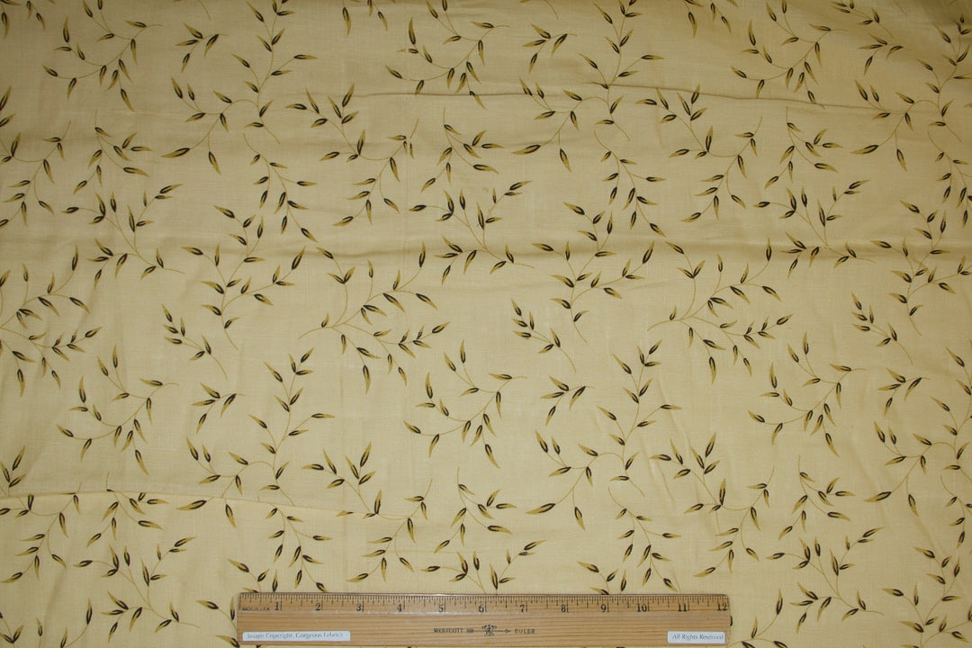 Milkweed Garden Linen - Wheat Tones – Gorgeous Fabrics