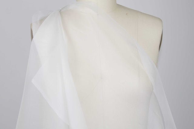 Calamo 54 Inch Wide Silk Organza - Natural White – Gorgeous Fabrics