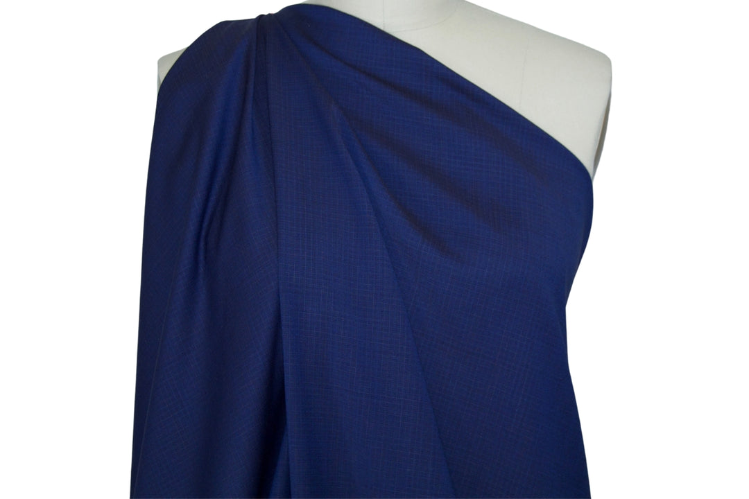 J0seph Abb0ud Tropical Weight Worsted Wool - Blues – Gorgeous Fabrics